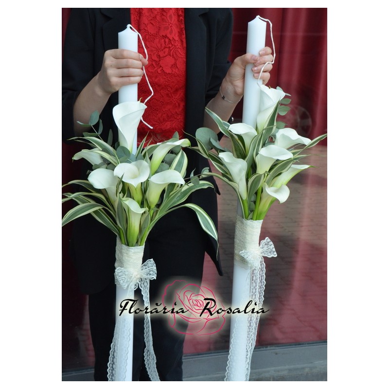 Lumanari cu cale albe